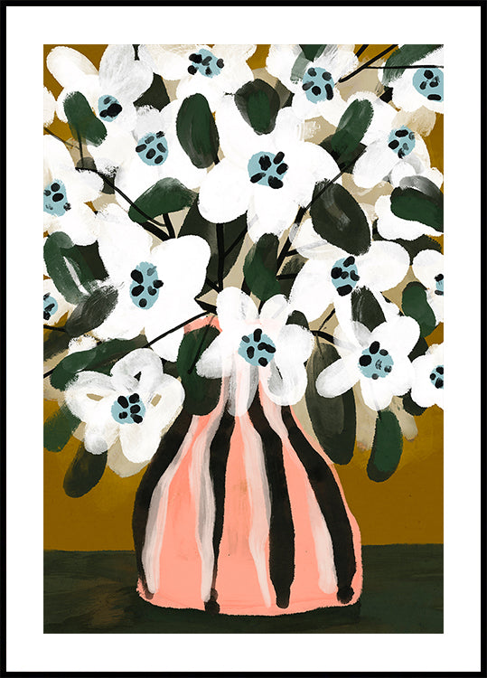 Blooming Stripes Plakat – Posterbox.no