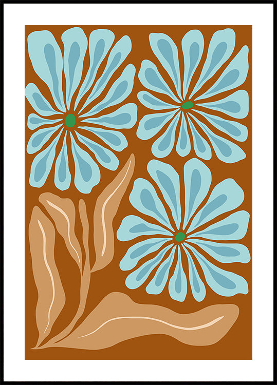 Amber Blooms Plakat – Posterbox.no