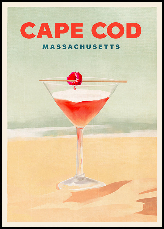 Cape Cod Cocktail Tall Plakat – Posterbox.no